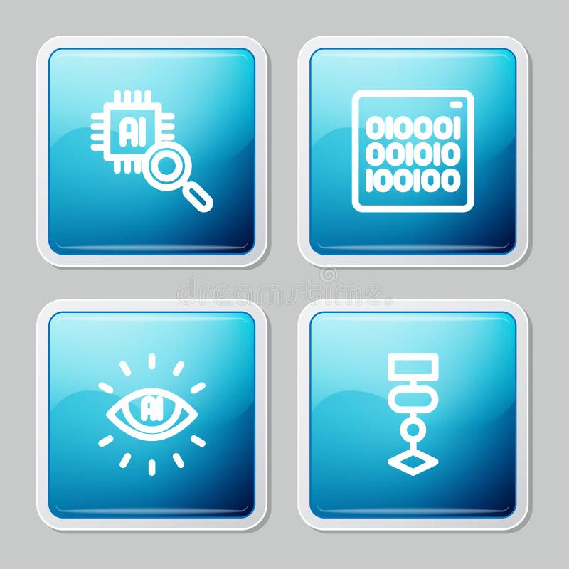Set Line Processor CPU, Binary Code, Artificial Intelligence AI and ... Set Line Processor CPU, Binary Code, Artificial Intelligence AI and ...