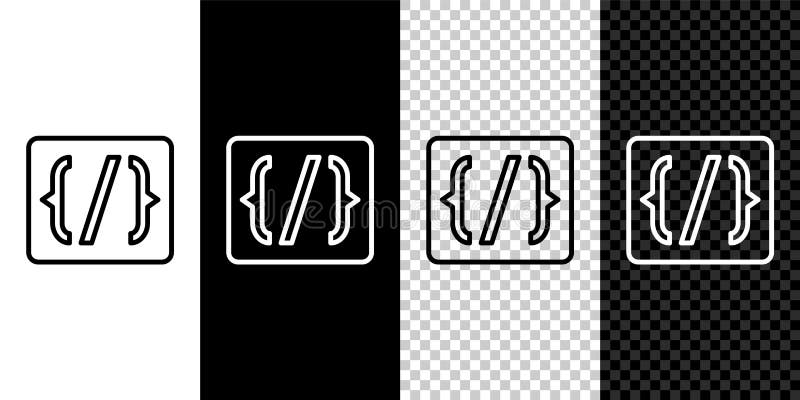 Coding Language Icon Black White Stock Illustrations 603 Coding Language Icon Black White 8126