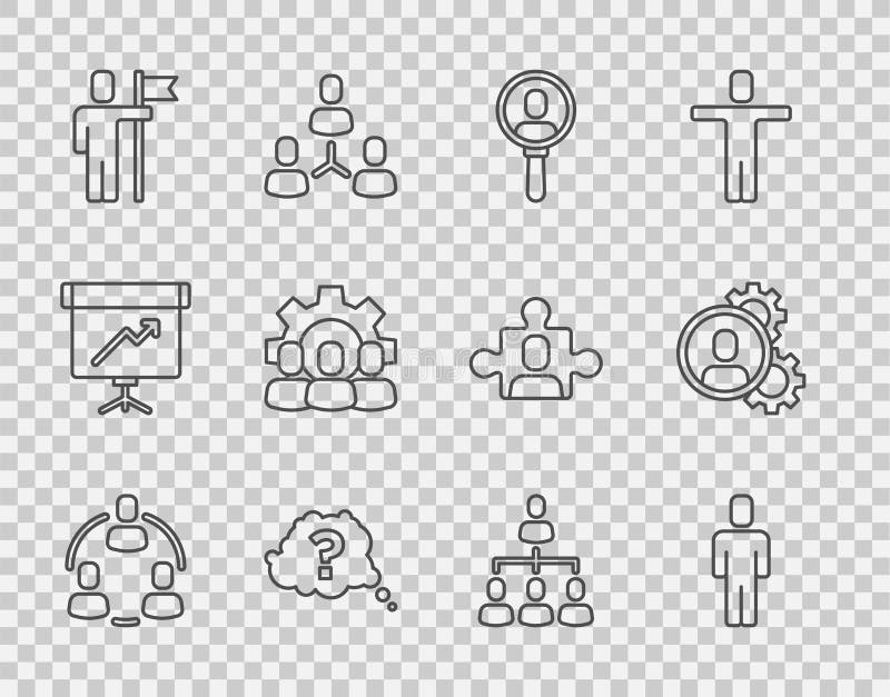 Set Line Project Team Base, Head Hunting, Search People, Question Mark ...