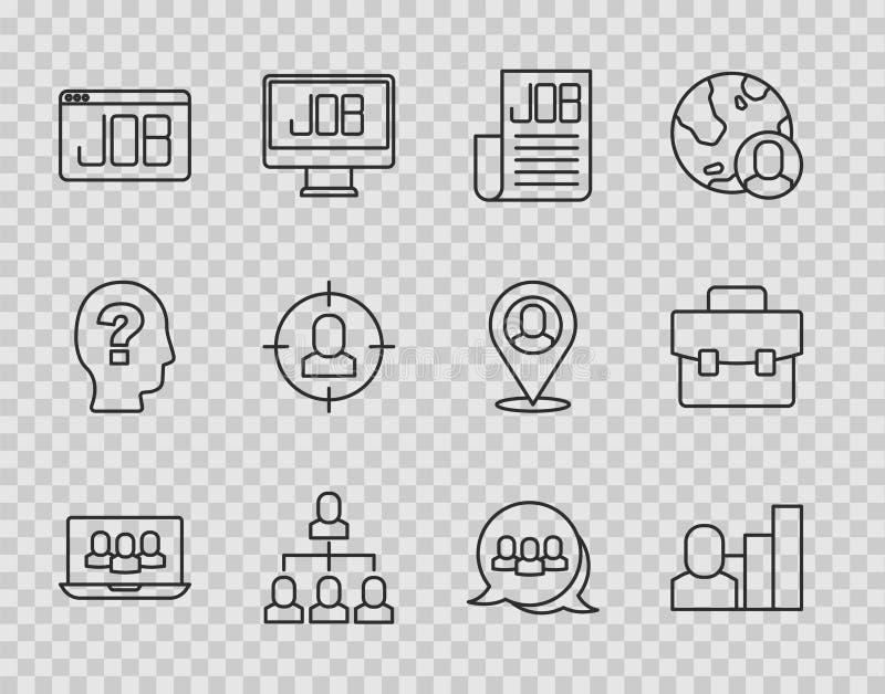 Set Line Project Team Base, Productive Human, Search Job, Employee ... Set Line Project Team Base, Productive Human, Search Job, Employee ...