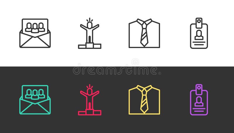 Set Line Project Team Base, Productive Human, Tie and Identification ...