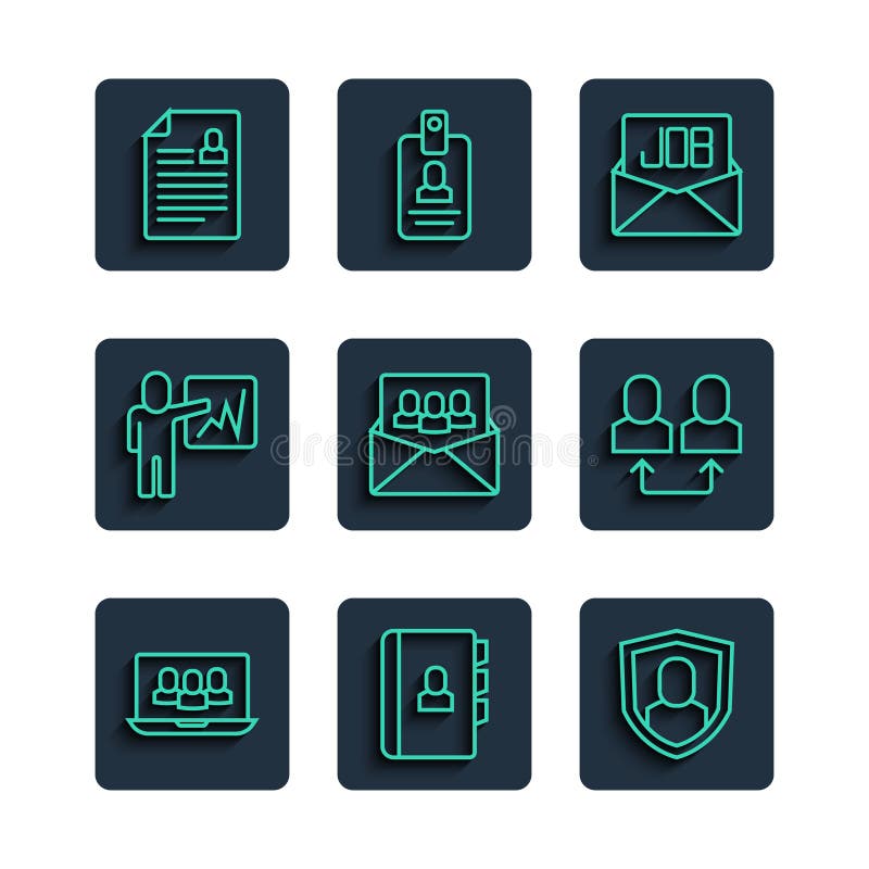 Set Line Project Team Base, Resume, User Protection, Search Job, Leader ...