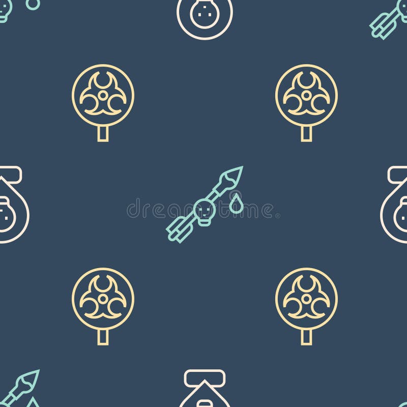 Set Line Radioactive in Location, Biohazard Symbol and Poison the Arrow ...