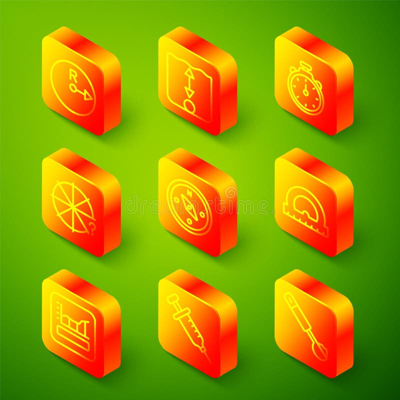 Set Line Radius, Depth Measurement, Stopwatch, Circle of Pieces ...