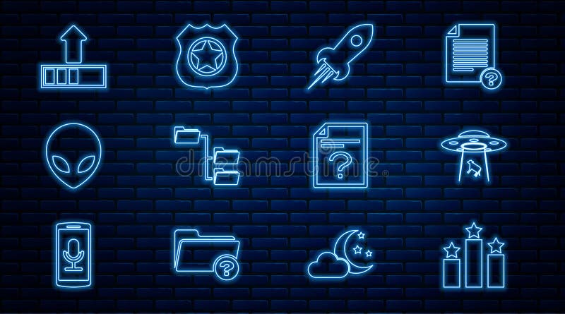 Set Line Ranking Star, UFO Abducts Cow, Rocket Ship with Fire, Folder ... Set Line Ranking Star, UFO Abducts Cow, Rocket Ship with Fire, Folder ...