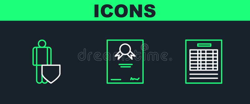 Set Line Report File Document, Life Insurance with Shield and ...