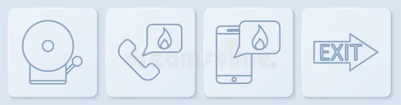 Set Line Ringing Alarm Bell, Phone with Emergency Call 911, Telephone ...