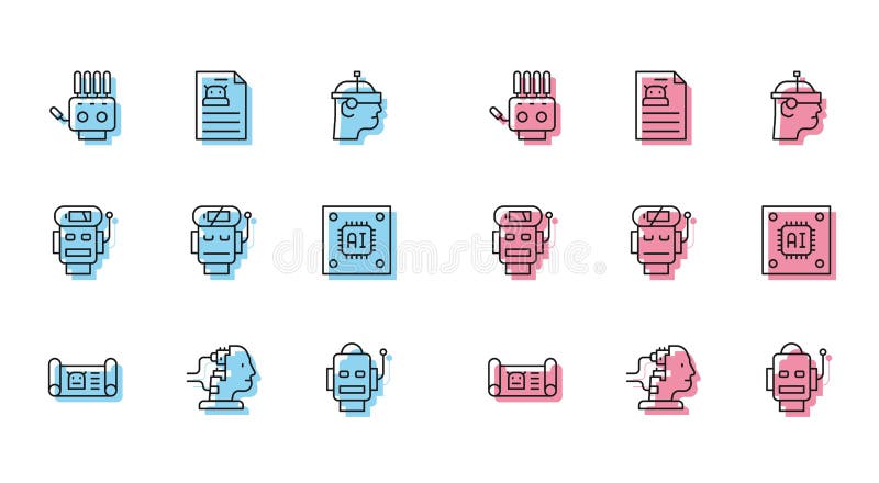 Set Line Robot Blueprint, for Maintenance, Mechanical Robot Hand, Low ... Set Line Robot Blueprint, for Maintenance, Mechanical Robot Hand, Low ...