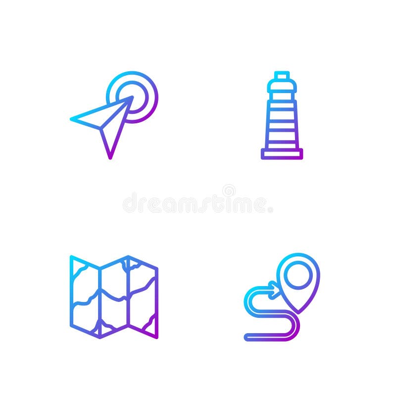 Route Lighthouse Stock Illustrations – 1,035 Route Lighthouse Stock ...