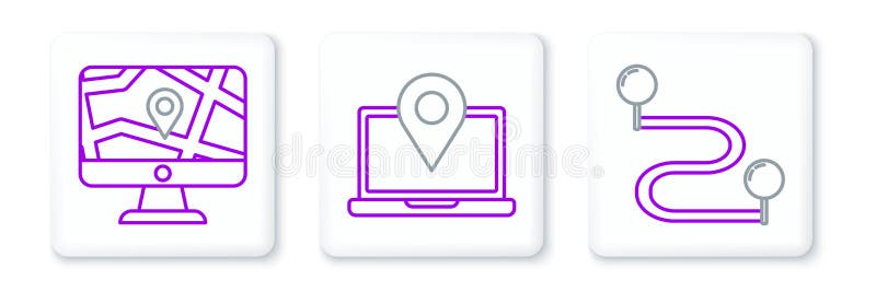Set Line Route Location, Medical Map Pointer with Cross Hospital and ... Set Line Route Location, Medical Map Pointer with Cross Hospital and ...