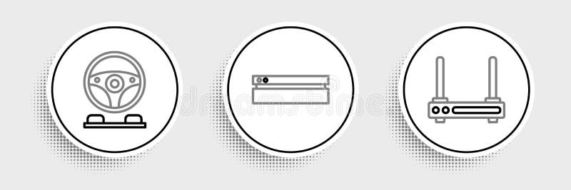 Set Line Router and Wi-fi Signal, Racing Simulator Cockpit and Video ...