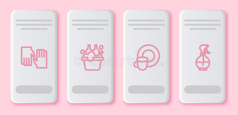 Set Line Rubber Gloves, Basin with Soap Suds, Washing Dishes and Water ... Set Line Rubber Gloves, Basin with Soap Suds, Washing Dishes and Water ...