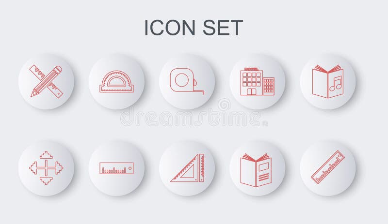 Set Line Ruler, Pixel Arrows in Four Directions, Roulette Construction ... Set Line Ruler, Pixel Arrows in Four Directions, Roulette Construction ...