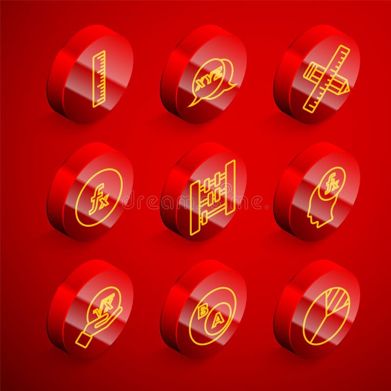 Set Line Ruler, XYZ Coordinate System, Crossed Ruler and Pencil ...