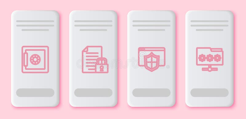 Line Art Shield Icon Folder Stock Photos - Free & Royalty-Free Stock ...