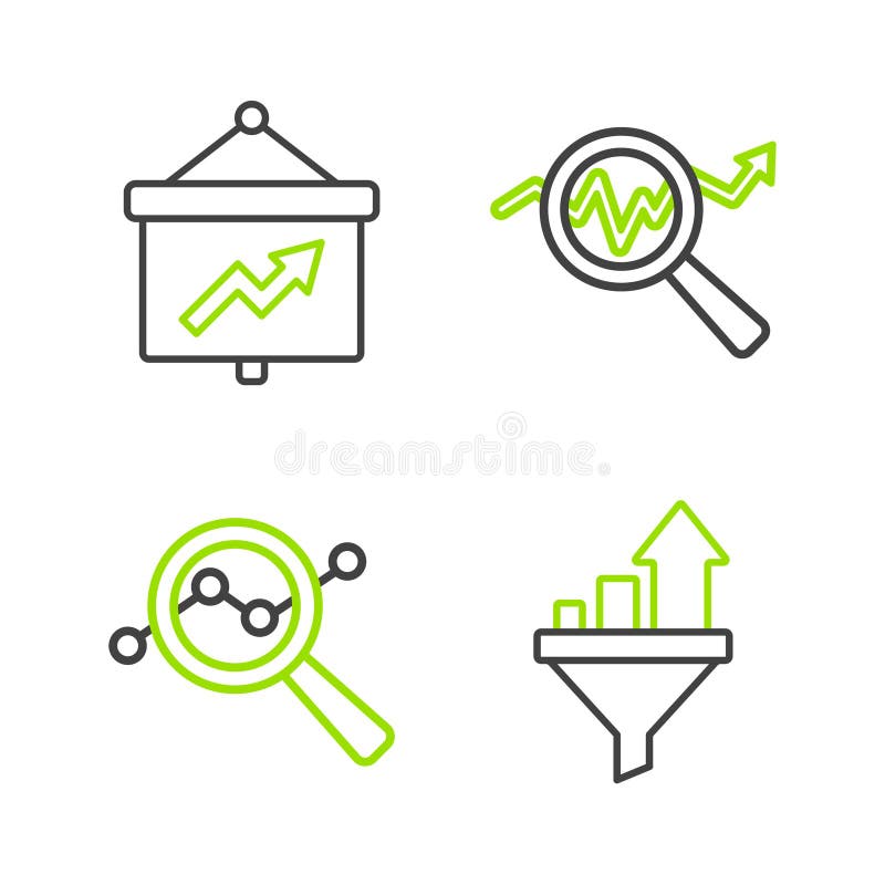 Set Line Sales Funnel with Chart, Search Data Analysis, and Board Graph ... Set Line Sales Funnel with Chart, Search Data Analysis, and Board Graph ...