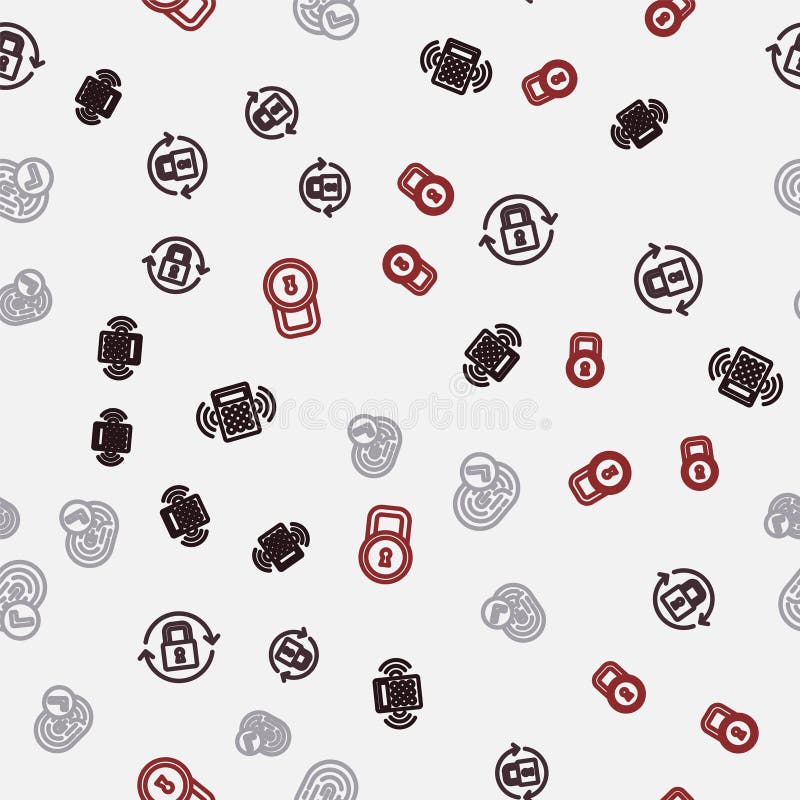 Panel Lock Fingerprint Stock Illustrations – 308 Panel Lock Fingerprint ...