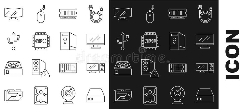 Set Line Server, Data, Web Hosting, Computer Monitor, Screen, RAM, Random Access Memory ...