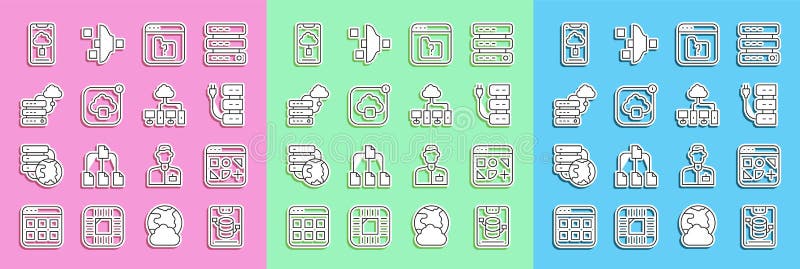 Set Line Server Data Web Hosting Different Files File Missing Cloud Technology Data