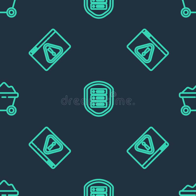 Set Line Server with Shield, Browser Exclamation Mark and Coal Mine ... Set Line Server with Shield, Browser Exclamation Mark and Coal Mine ...