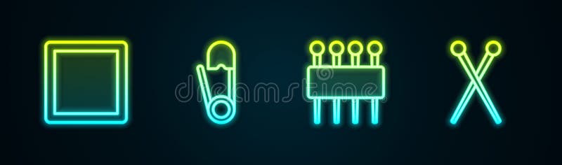 Set Line Sewing Pattern, Safety Pin, Needle for Sewing and Knitting ...