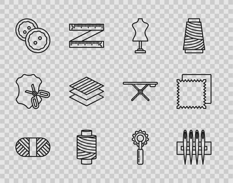 Set Line Sewing Thread on Spool, Needle for Sewing, Mannequin, Button ...