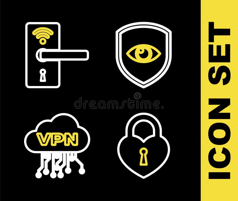 Set Line Shield and Eye, Castle in the Shape of Heart, Cloud VPN ... Set Line Shield and Eye, Castle in the Shape of Heart, Cloud VPN ...