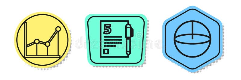Set Line Sigma Symbol, Open Book and Calculator. Colored Shapes. Vector ... Set Line Sigma Symbol, Open Book and Calculator. Colored Shapes. Vector ...