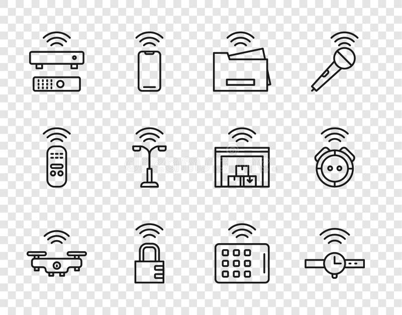 Set Line Smart Drone, Smartwatch, Printer, Safe Combination Lock ... Set Line Smart Drone, Smartwatch, Printer, Safe Combination Lock ...