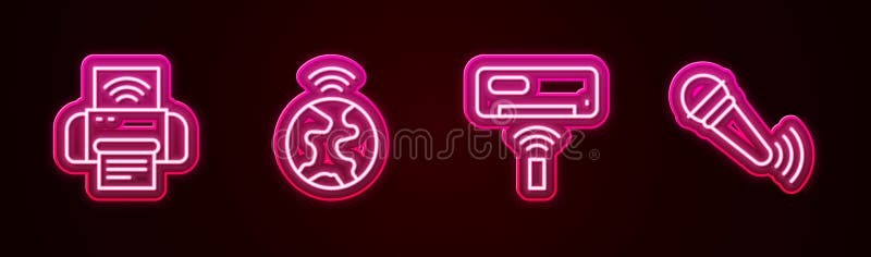 Set Line Smart Printer System, Global Technology, Air Conditioner and ...