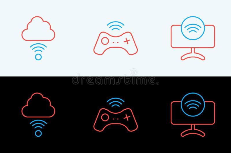 Set Line Smart Tv System, Network Cloud Connection and Wireless Gamepad ...