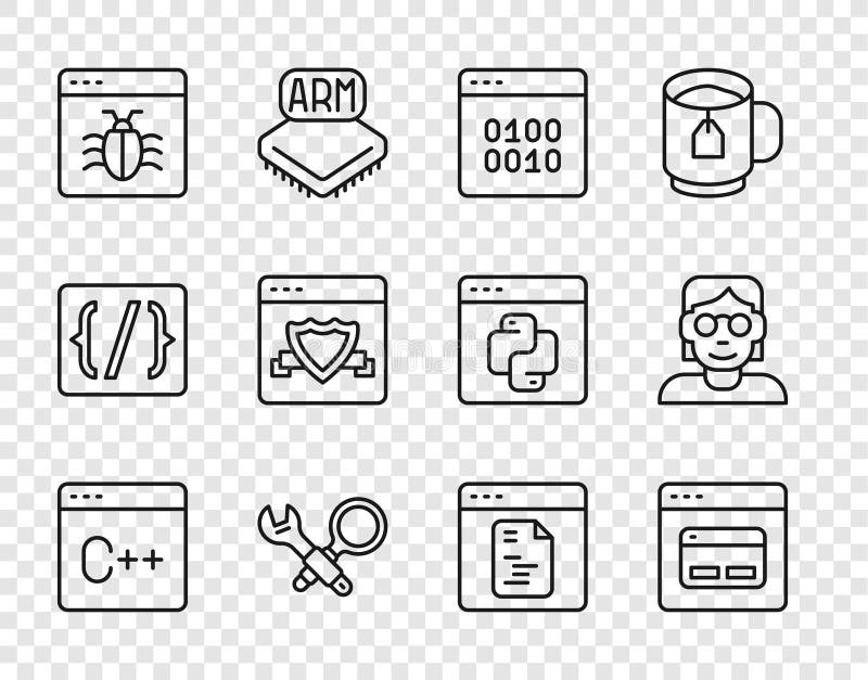 Srm System Browser Vector Icon on White Isolated Background.Layers Grouped for Easy Editing ...