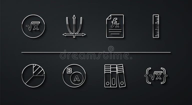 Chart Infographic Graph Schedule Diagram Subsets Math Stock ...