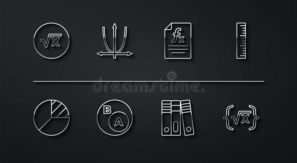 Chart Infographic Graph Schedule Diagram Subsets Math Stock ...