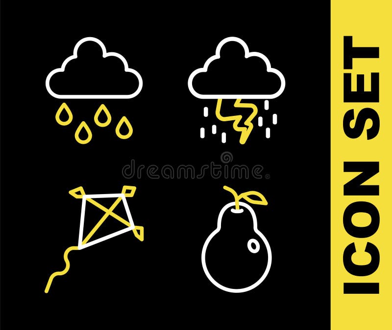 Storm Pear Kite Stock Illustrations – 8 Storm Pear Kite Stock ...