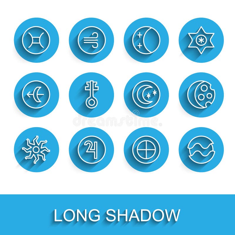 Set Line Sun, Symbol Jupiter, Gemini Zodiac, Earth Globe, Planet, Old ...