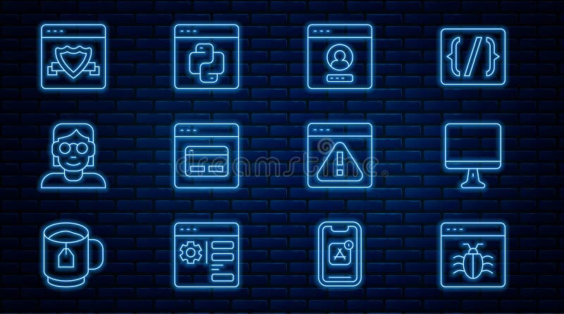 Set Line System Bug, Computer Monitor Screen, Create Account, Search ... Set Line System Bug, Computer Monitor Screen, Create Account, Search ...