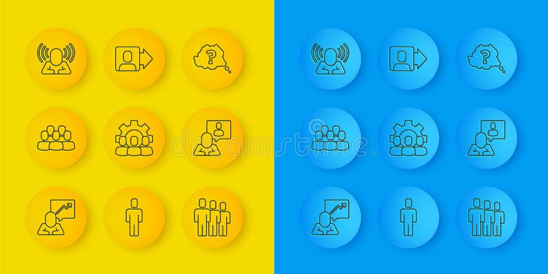 Project users icons stock vector. Illustration of symbol - 3222429