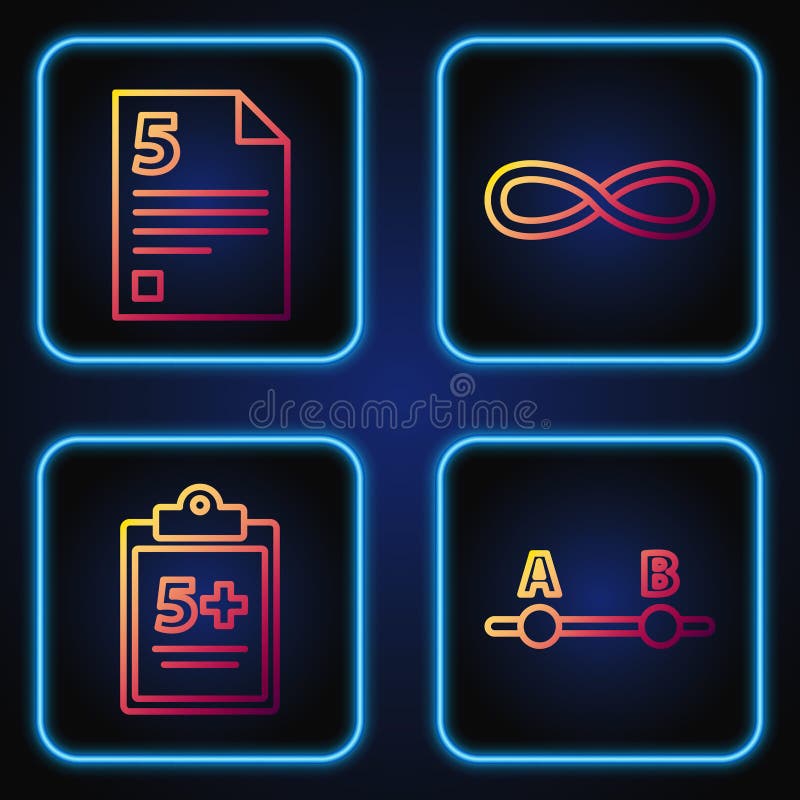 Set Line Test or Exam Sheet, Mathematics Function Sine, Infinity and ...