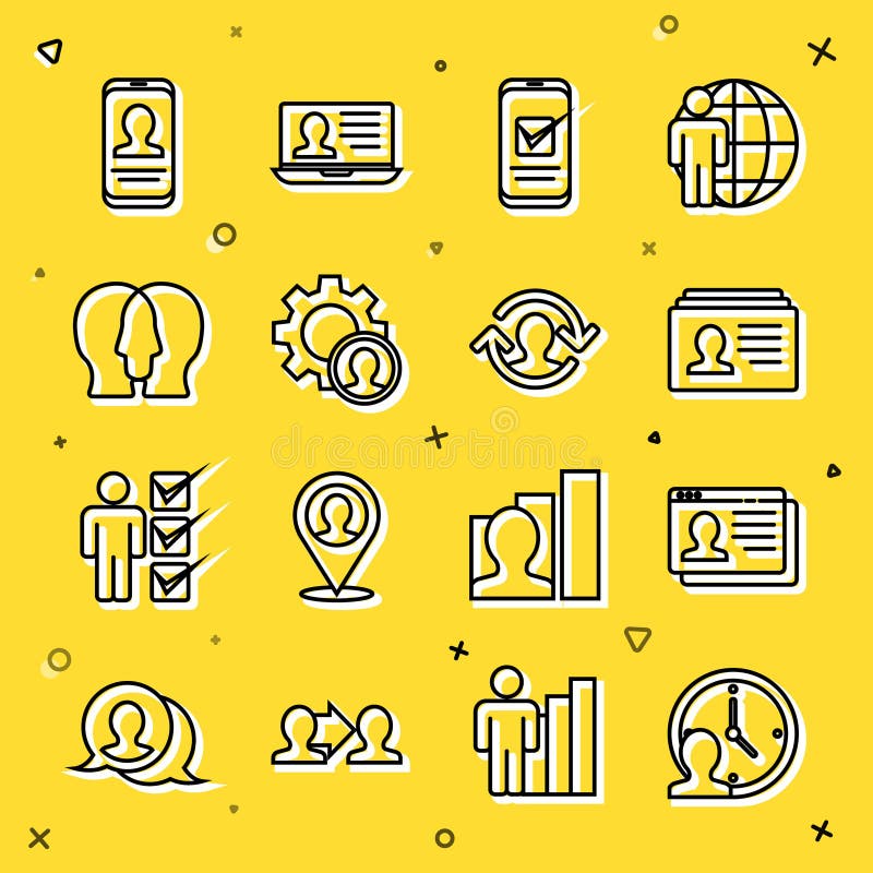 Set Line Time Management, Resume, Smartphone, Head Hunting, Project ...