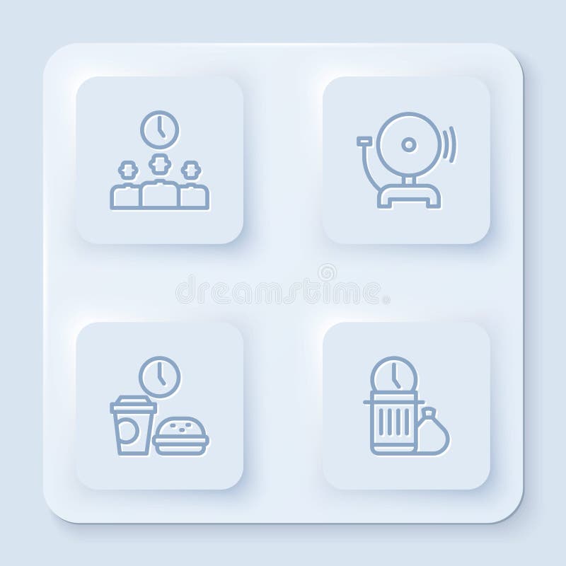 Set Line Time Management, Ringing Alarm Bell, Fast Food Time and Waste ... Set Line Time Management, Ringing Alarm Bell, Fast Food Time and Waste ...