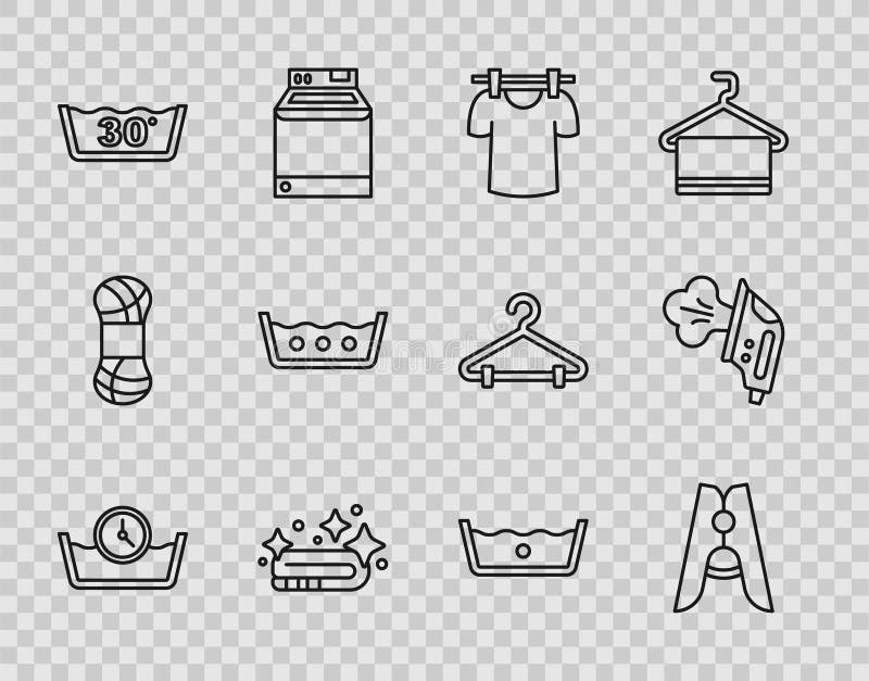 Set Line Time Wash, Clothes Pin, Drying Clothes, Towel Stack ...