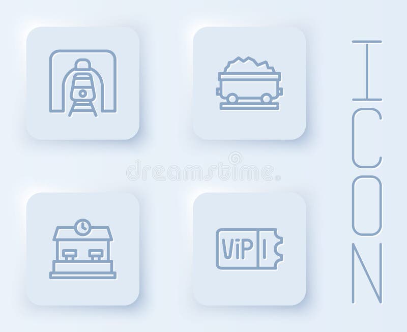 Set Line Train in Railway Tunnel, Coal Train Wagon, Railway Station and ... Set Line Train in Railway Tunnel, Coal Train Wagon, Railway Station and ...