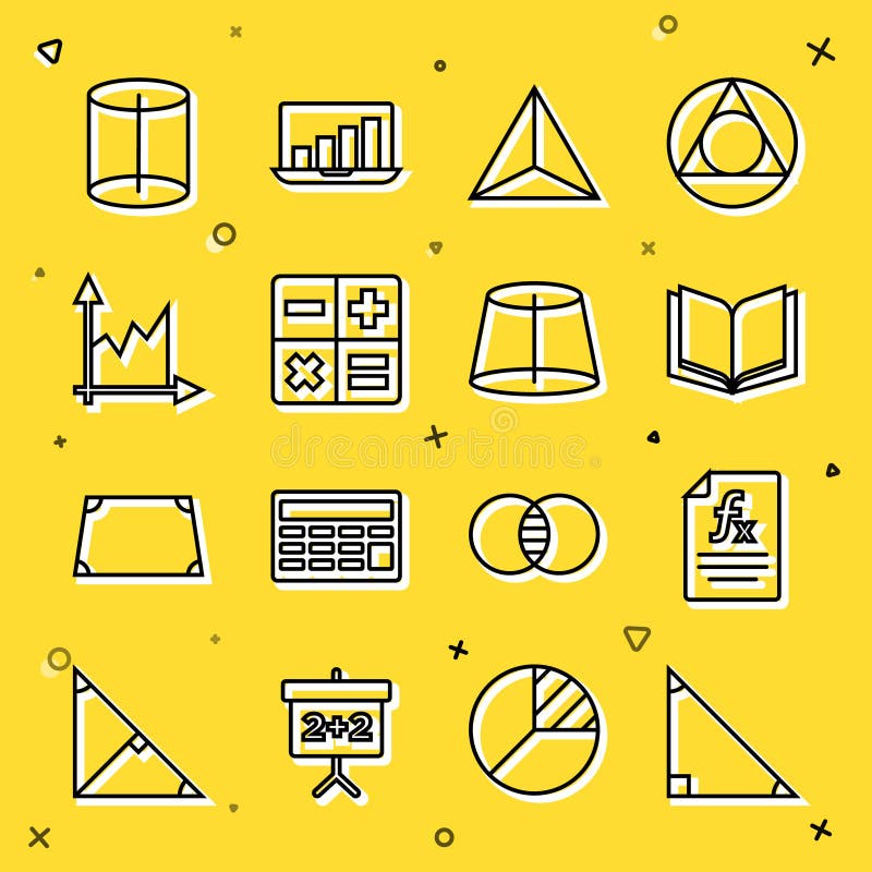 Set Line Triangle Math, Function Mathematical Symbol, Open Book ... Set Line Triangle Math, Function Mathematical Symbol, Open Book ...