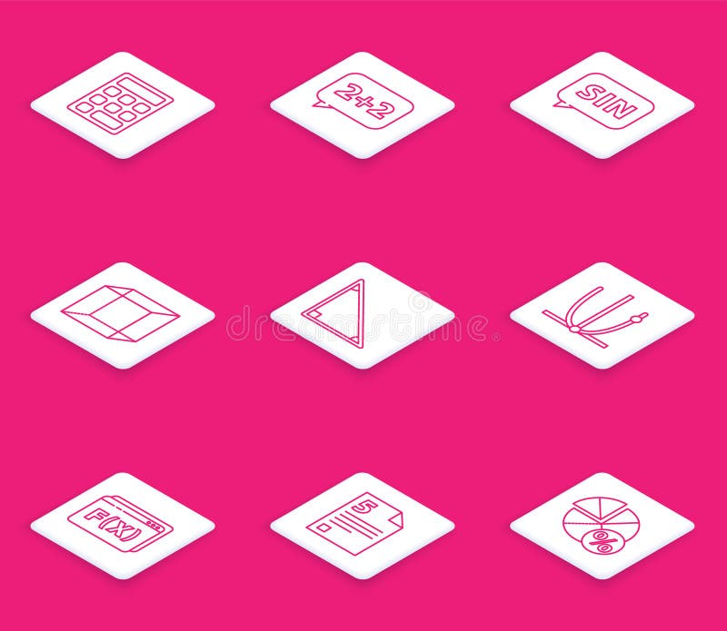 Set Line Triangle Math, Graph, Schedule, Chart, Diagram, Human Brain ...