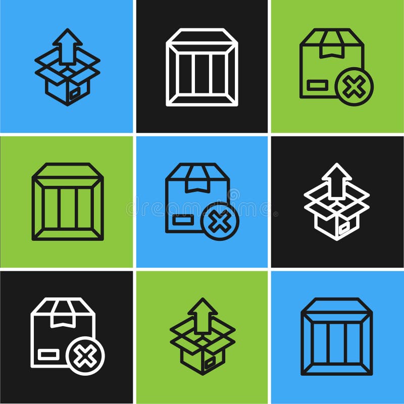 Unboxing Line Art Stock Illustrations – 372 Unboxing Line Art Stock ...