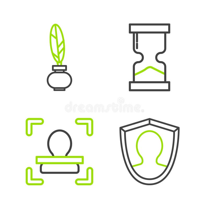 Set Line User Protection, Face Recognition, Old Hourglass and Feather ... Set Line User Protection, Face Recognition, Old Hourglass and Feather ...