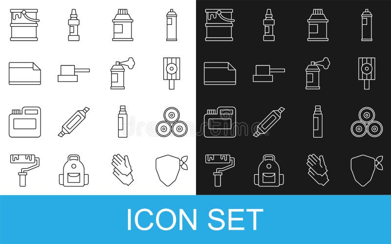 Set Line Vandal, Paint Spray Can, Spray Nozzle Cap, Paint, Gouache, Jar ... Set Line Vandal, Paint Spray Can, Spray Nozzle Cap, Paint, Gouache, Jar ...