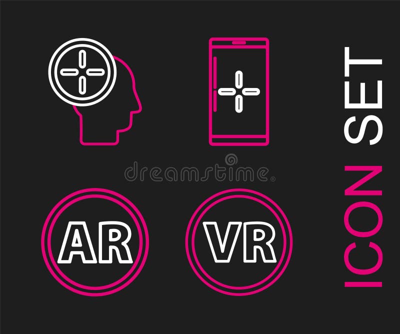 Ar Vr Icon Set Stock Illustrations – 1,577 Ar Vr Icon Set Stock ...