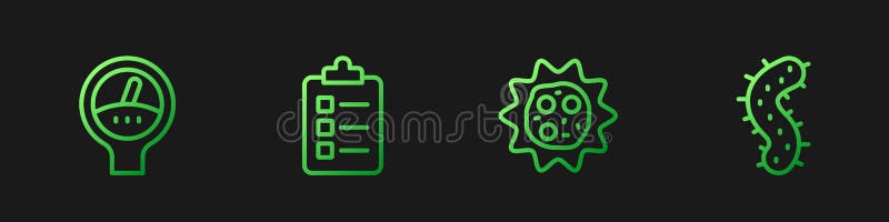 Set Line Virus, Gauge Scale, To Do List or Planning and . Gradient ...
